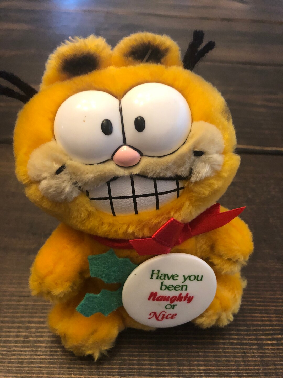 Vintage 1981 Dakin Garfield Greeting Have You Been Naughty or Nice ...