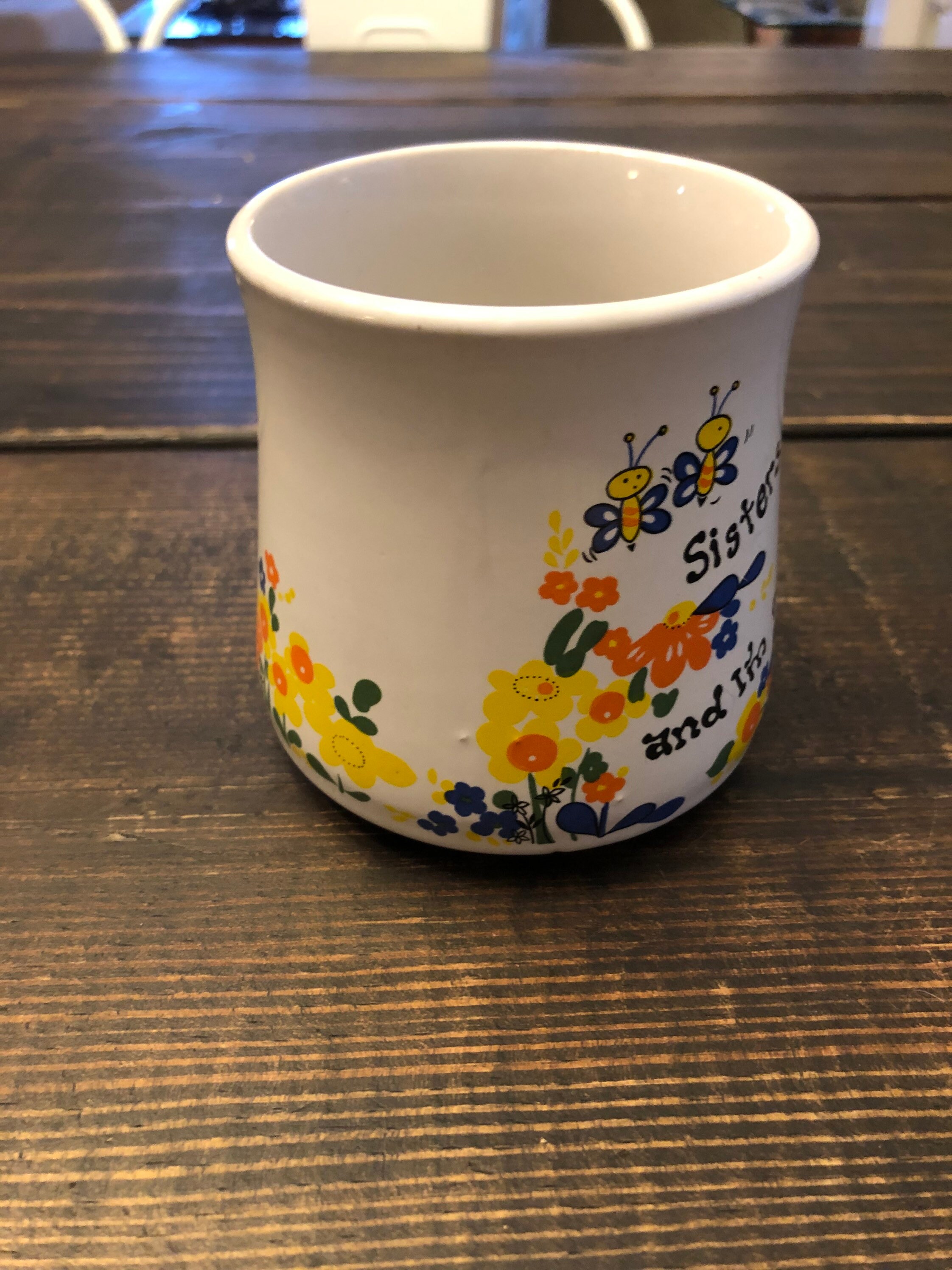 Vintage Sisters are Forever Coffee Mug Tea Cup Flower Design | Etsy
