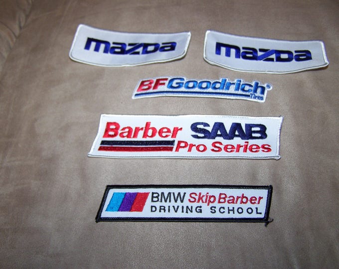Super Rare Skip Barber Racing Patches Mazda Saab BF Goodrich - Etsy