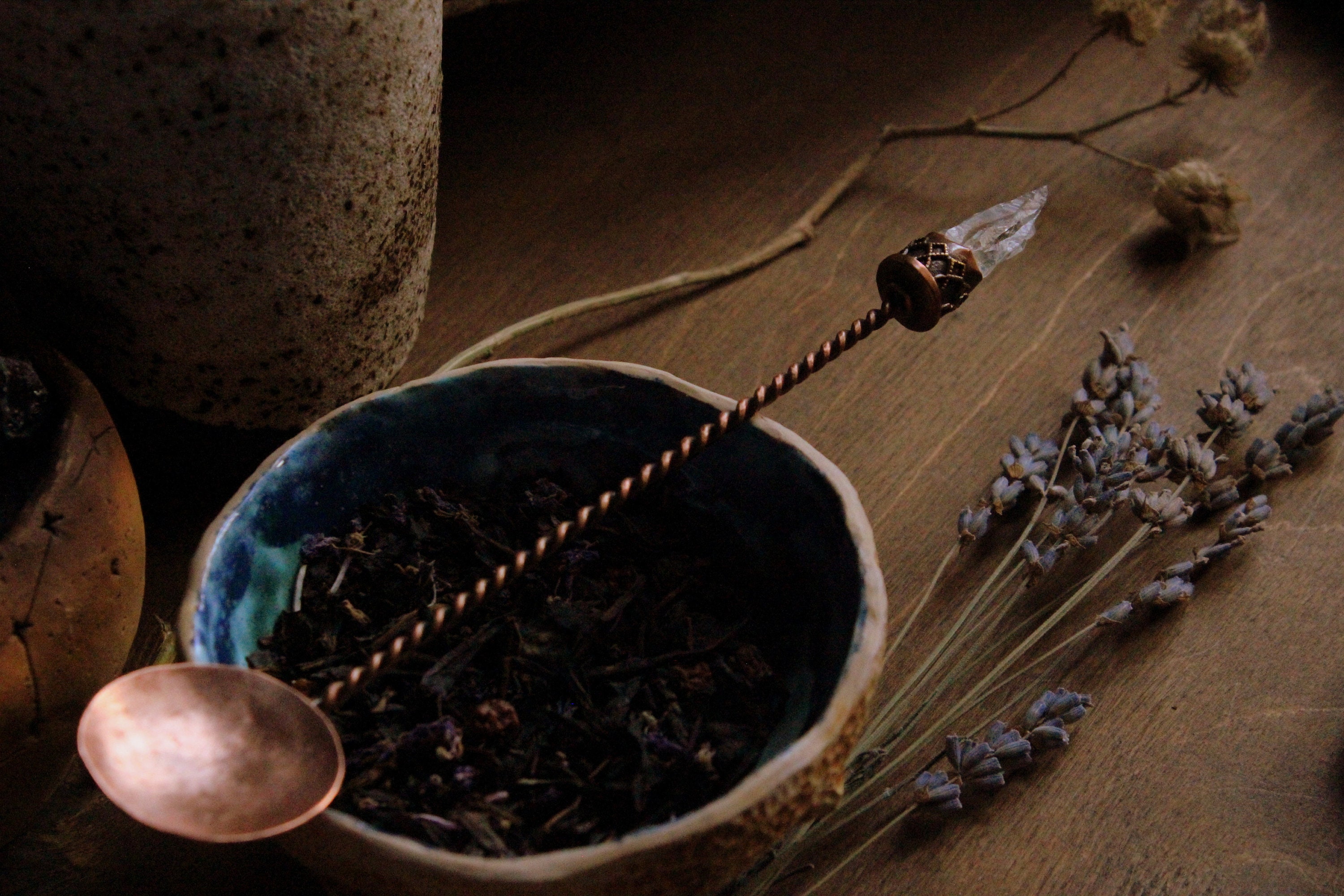 Coffee Tea Spoon, Magic Wand Spoon, Kitchenware, Hammered Copper Spoon ...