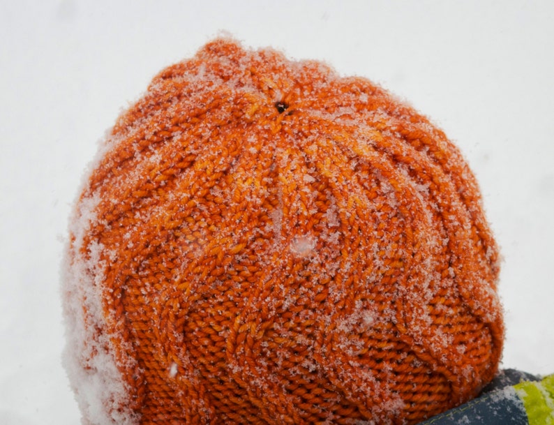 Snow Day Knit Hat Pattern - Etsy