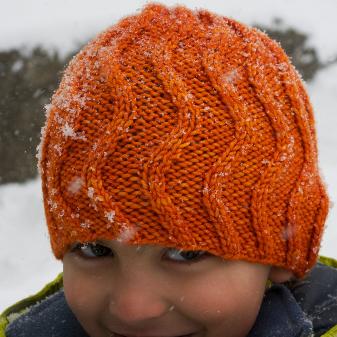 Snow Day Knit Hat Pattern - Etsy