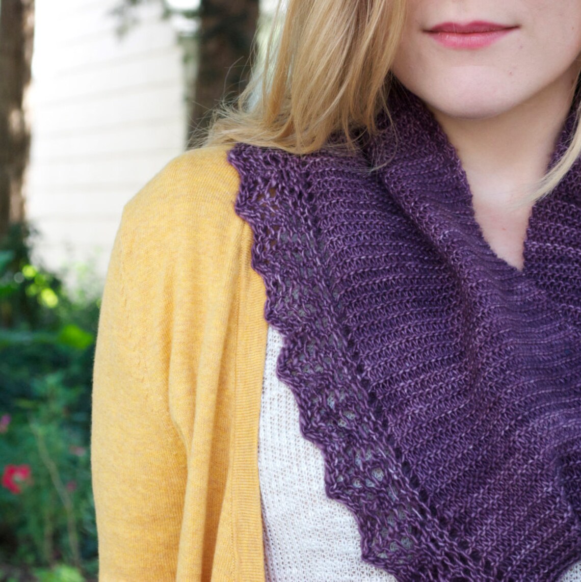 October Breeze Knitting Pattern-- Scarf or Shawlette - Etsy