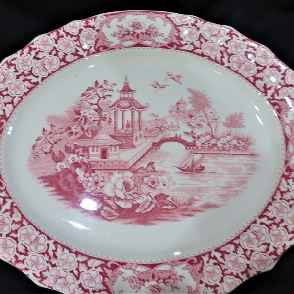 Pink Transferware - Etsy