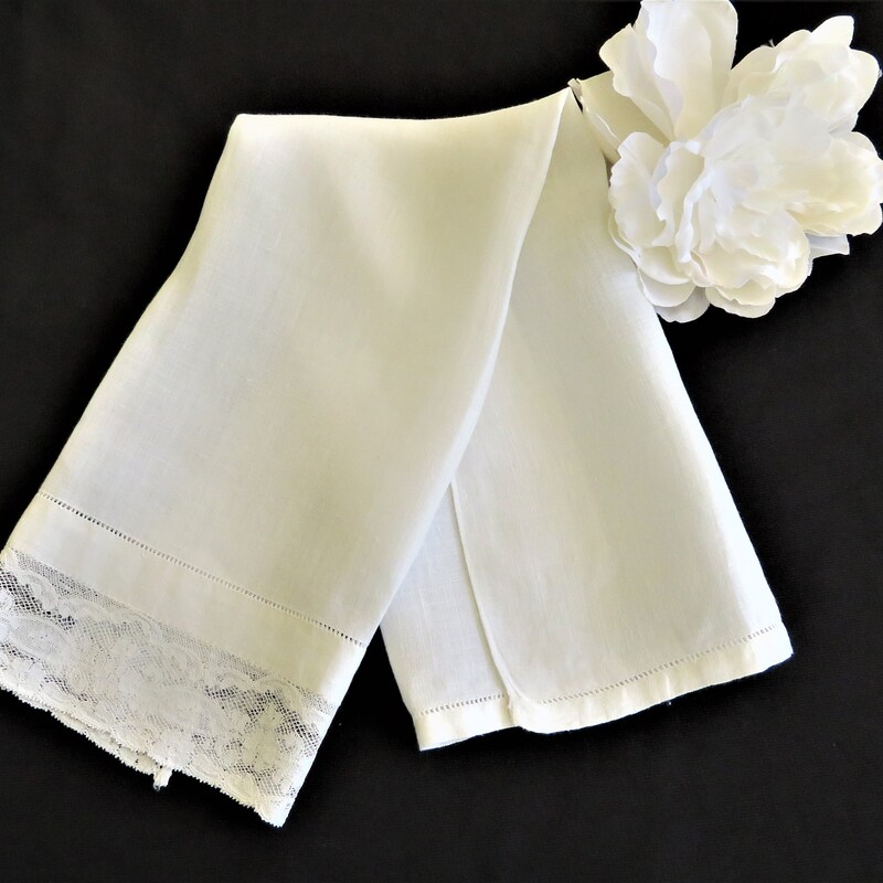 Lace Edge Towel - Etsy