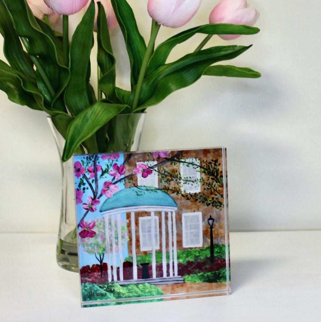 UNC Old Well Acrylic Block: Chapel Hill Art Gift - Etsy