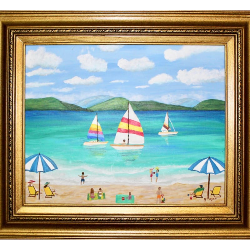 Whimsical Beach Art - Etsy
