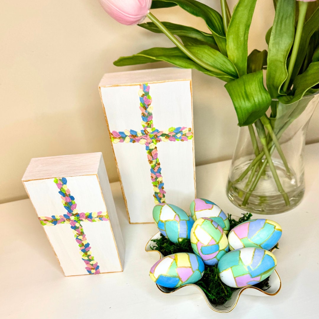 Hand Painted Confetti Easter Egg Easter Decoration Easter Basket Gift ...