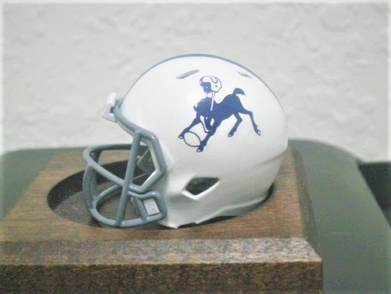 Baltimore Colts Throwback Custom Helmet Pocket Pro Red Retro Unitas ...