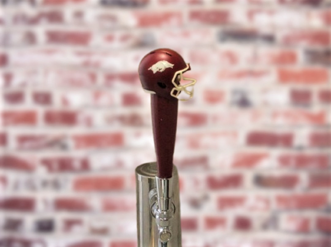 Football Beer Tap Handle Kegerator Football Brew Ale Arkansas Handmade ...