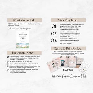 Classic Minimalist Wedding Invitation Template, Spring Lake Party Card ...