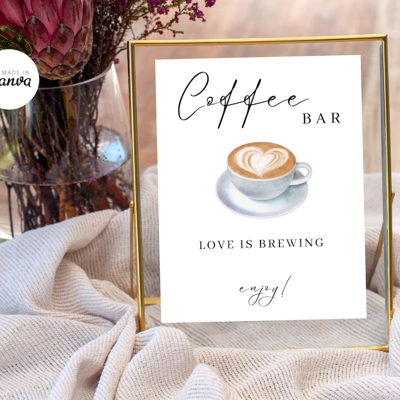 Coffee Bar Sign Printable - Etsy