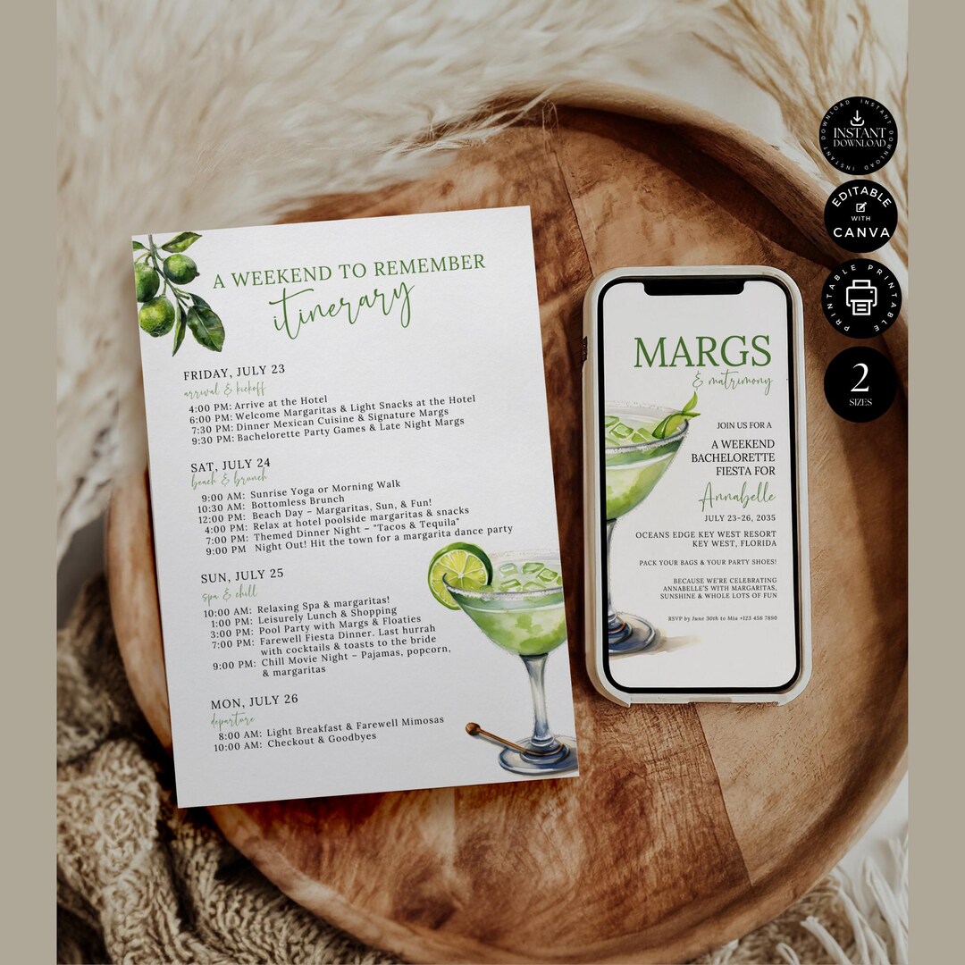 Bachelorette Party Invitation Template, Marg Matrimony Invite & Evite ...