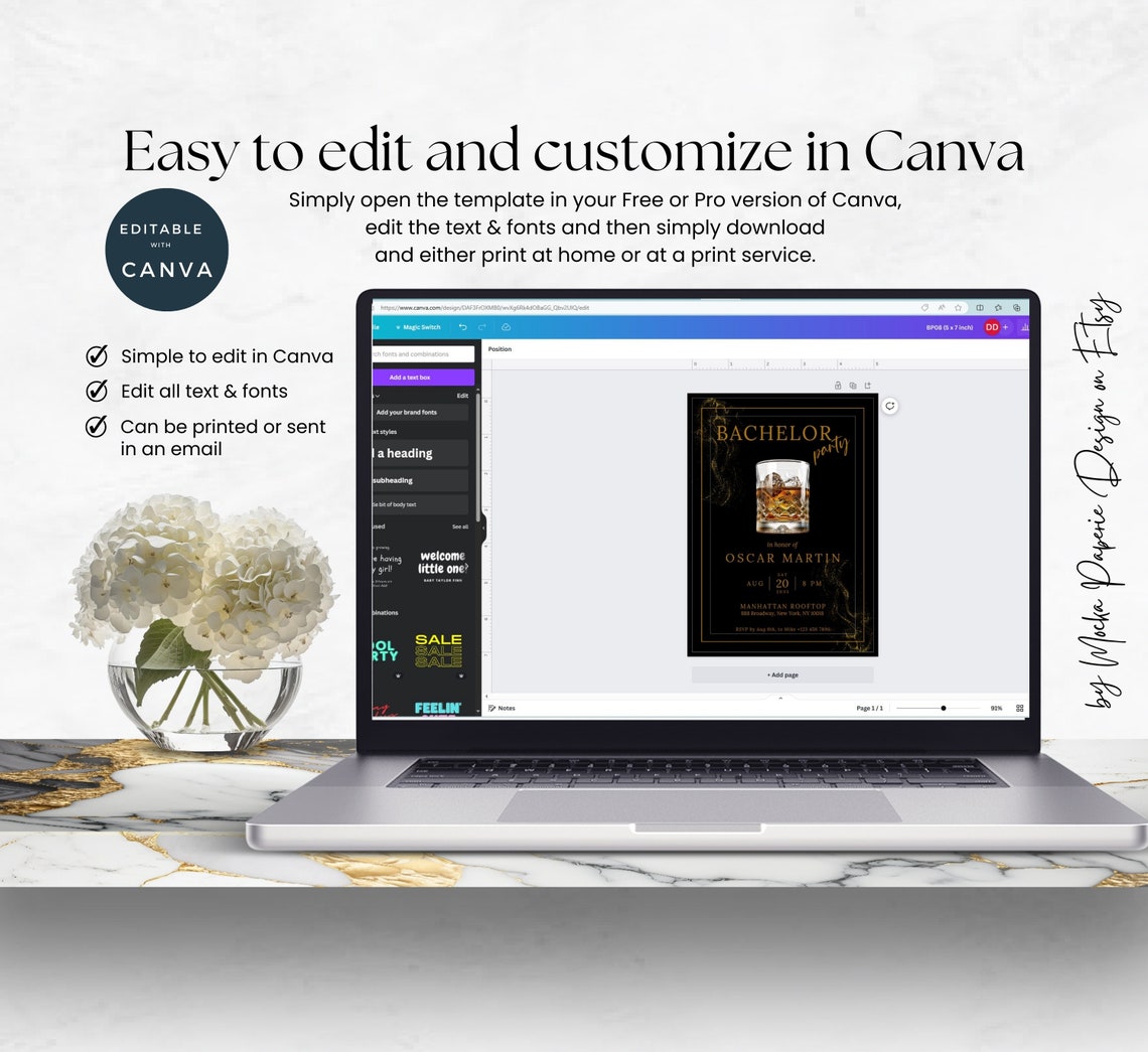 Bachelor Party Evite Template, Modern Minimalist Grey Stag Invite ...