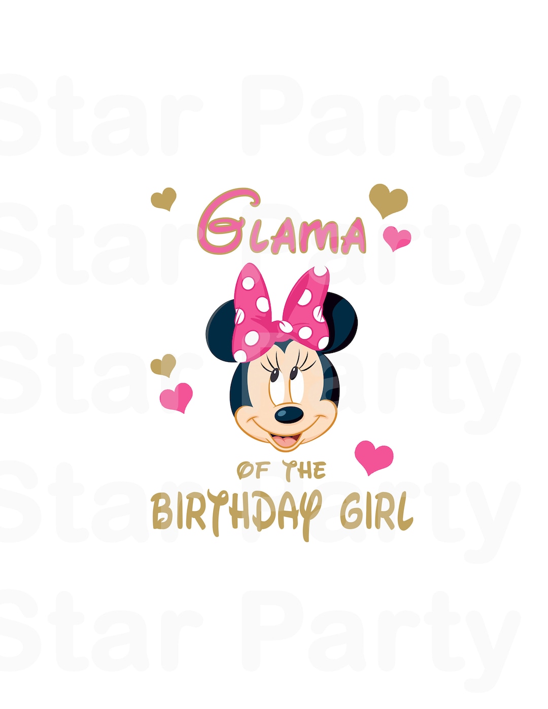 Instant Download, Matching Glama Minnie Mouse Digital Image for T Shirt ...