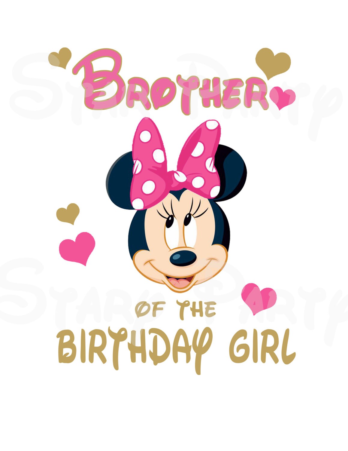 Instant Download Matching Brother Minnie Mouse Digital Image | Etsy