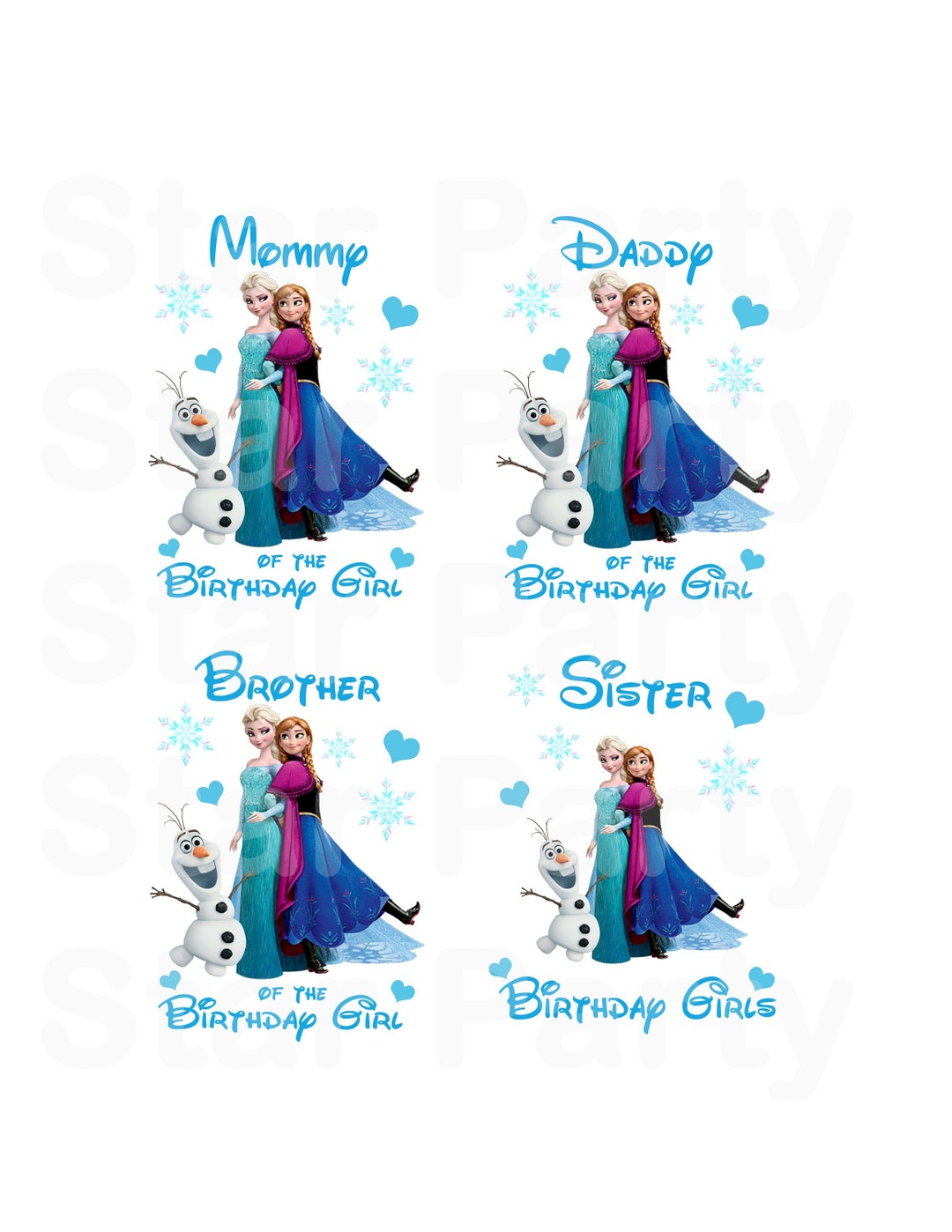 INSTANT DOWNLOAD Frozen, Family Shirts, Mommy, Daddy, Sister, Brother ...