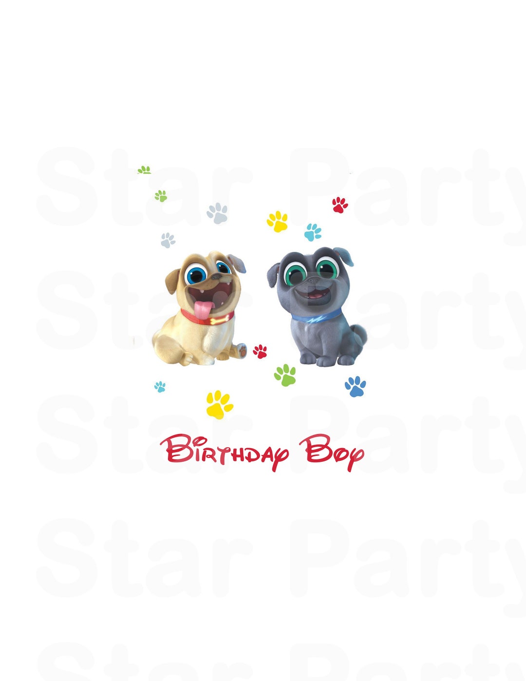 INSTANT DOWNLOAD Puppy Dog Pals Birthday Girl Rolly Bingo - Etsy