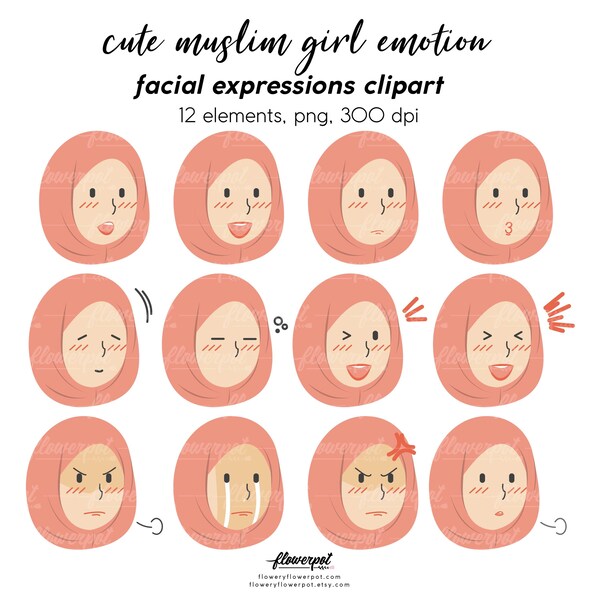 Emotions Clip Art - Etsy