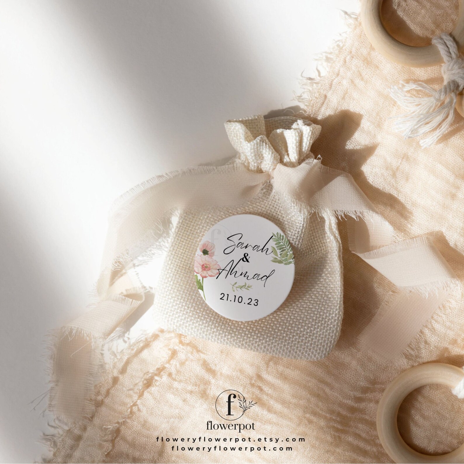 Nikkah Favor Sticker, Muslim Wedding Sticker, Islamic Wedding Favors ...