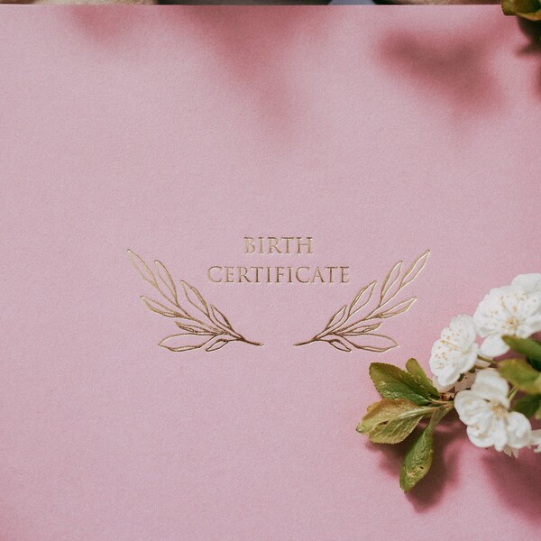 Birth Certificate Holder - Etsy