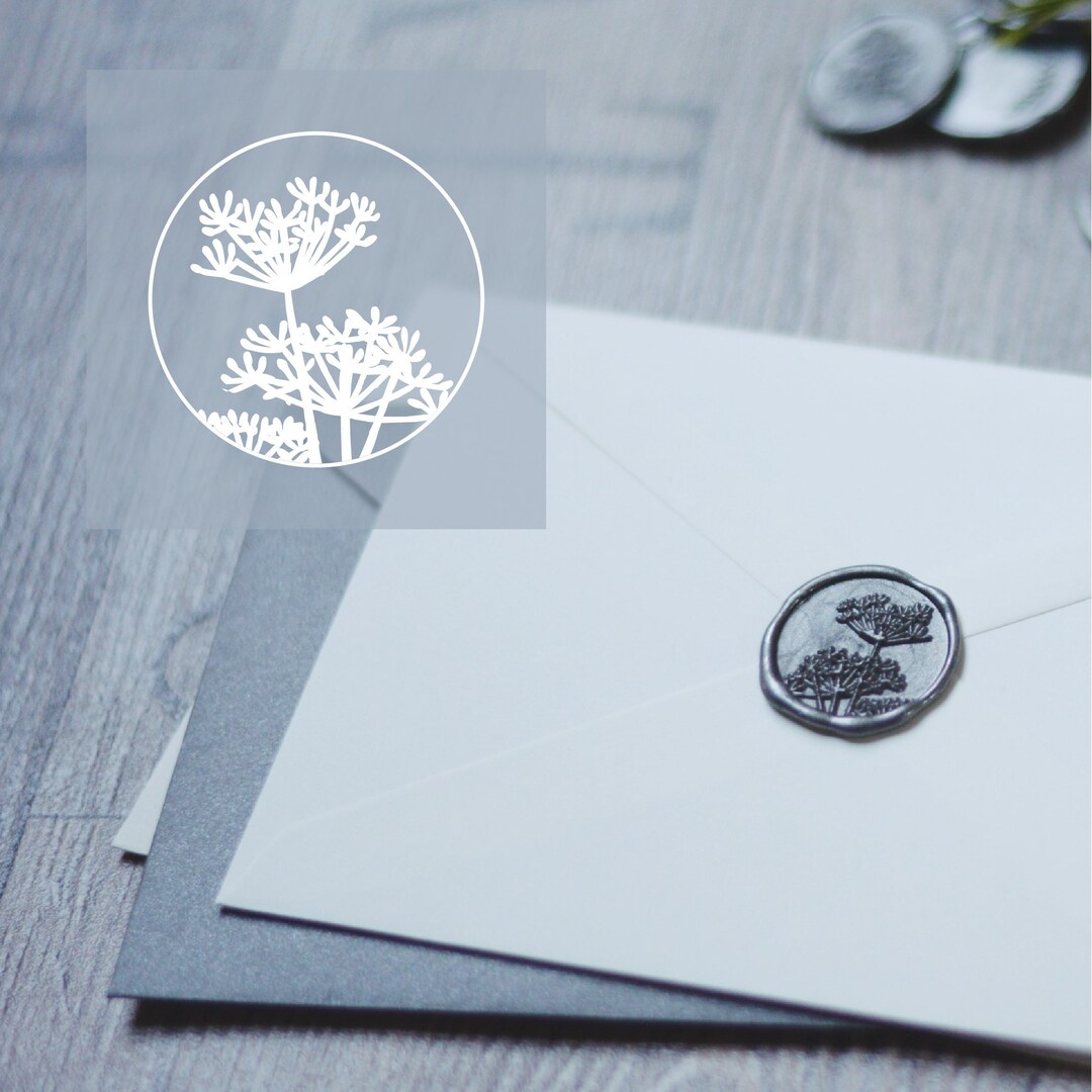 Wax Stickers / Country Flower / Yarrow / Meadow Flower / Handmade Wax ...