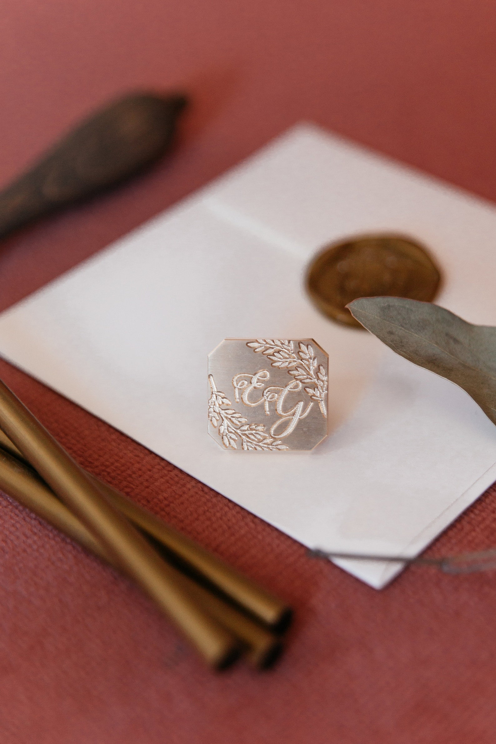 Custom Initials Square Wax Seal / Initials Monogram / Square - Etsy