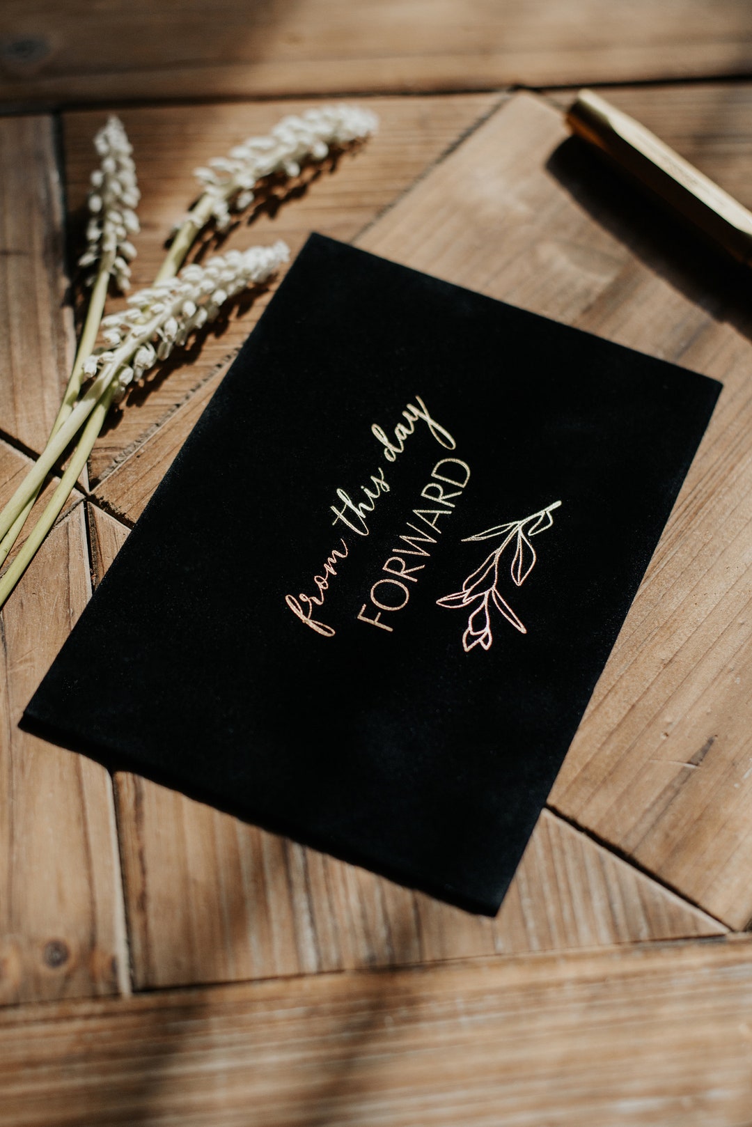 Foil Embossed Velvet Wedding Envelope: 'from This Day Forward' - Etsy