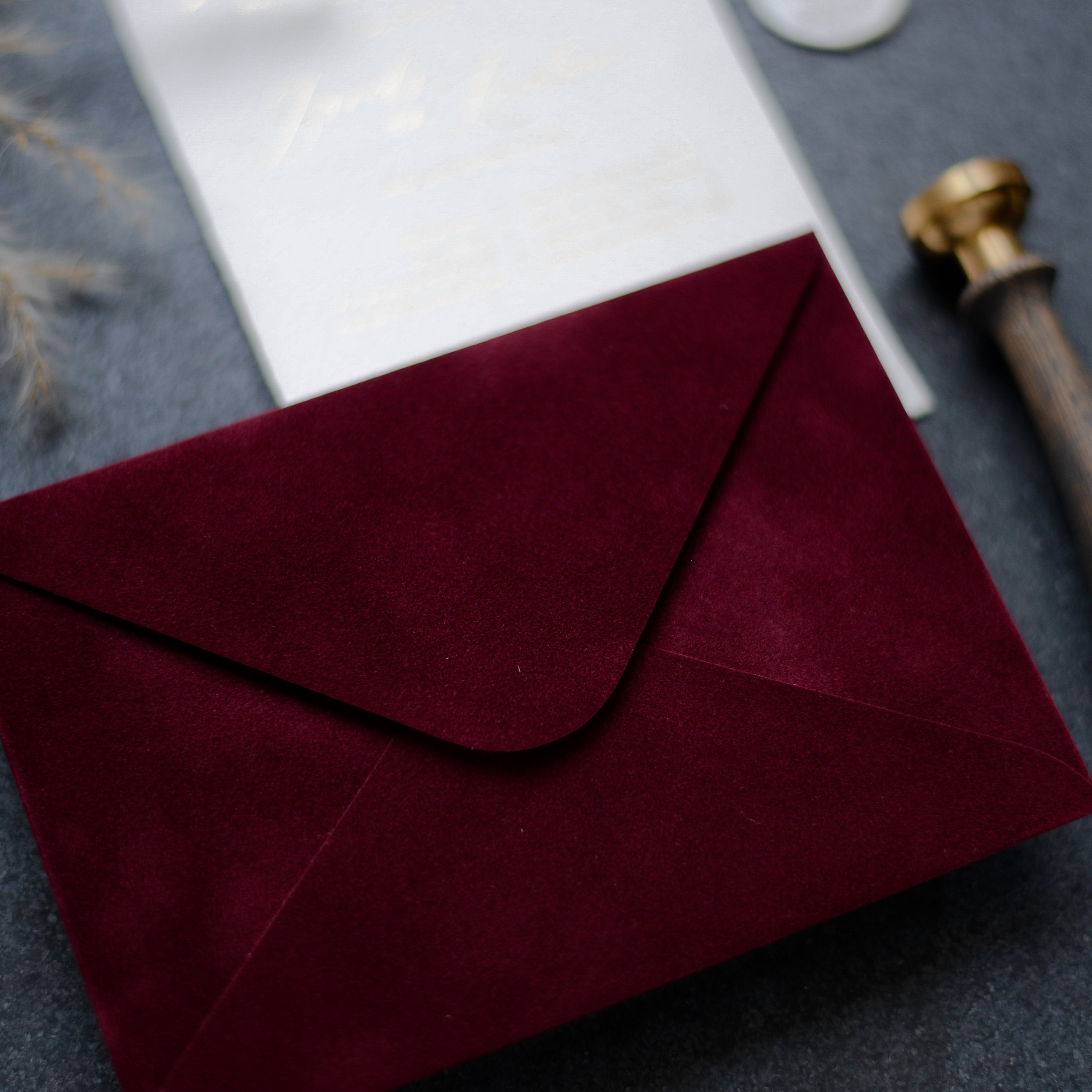 Shades of Red Velvet Envelopes: Sample Pack of 3 / Wedding | Etsy