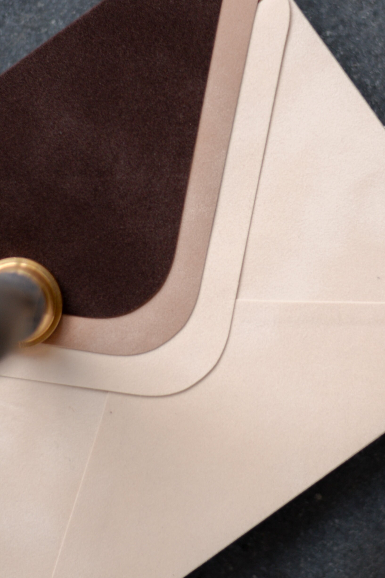 Chocolate Velvet Envelopes: Sample Pack of 3 / Wedding | Etsy