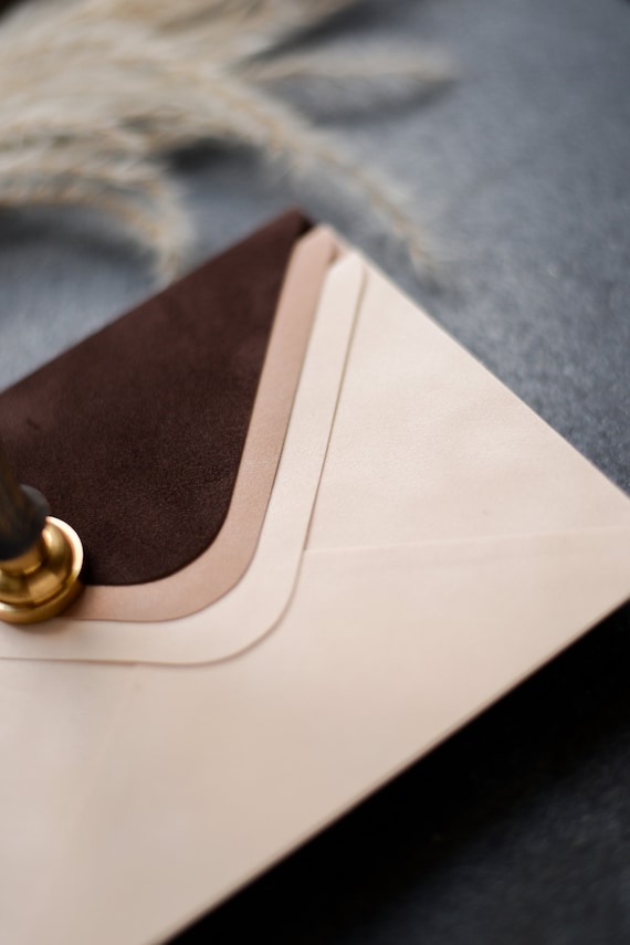 Chocolate Velvet Envelopes: Sample Pack of 3 / Wedding | Etsy