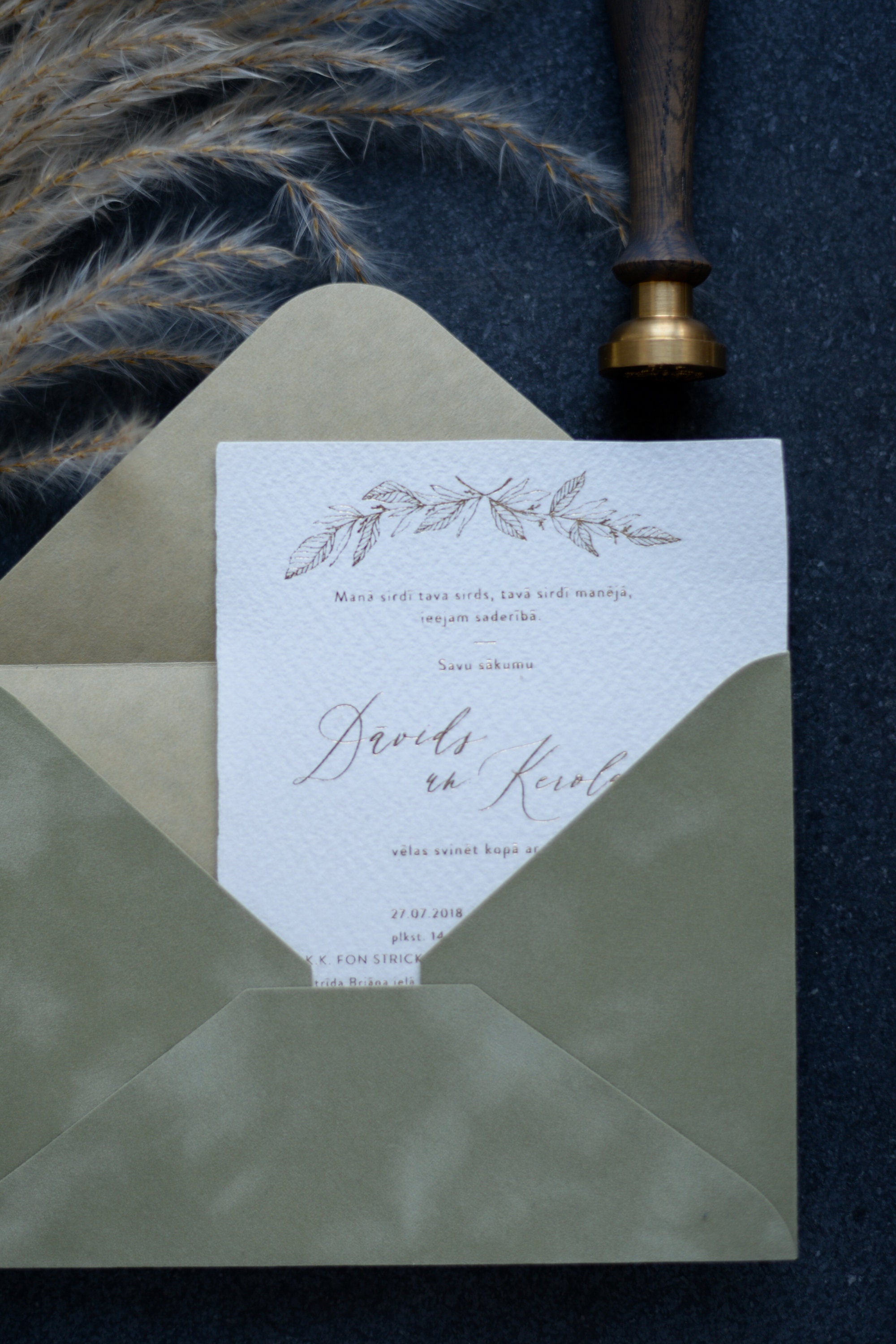 Light Olive Velvet Envelope, C6 Wedding Invitation Envelope - Etsy