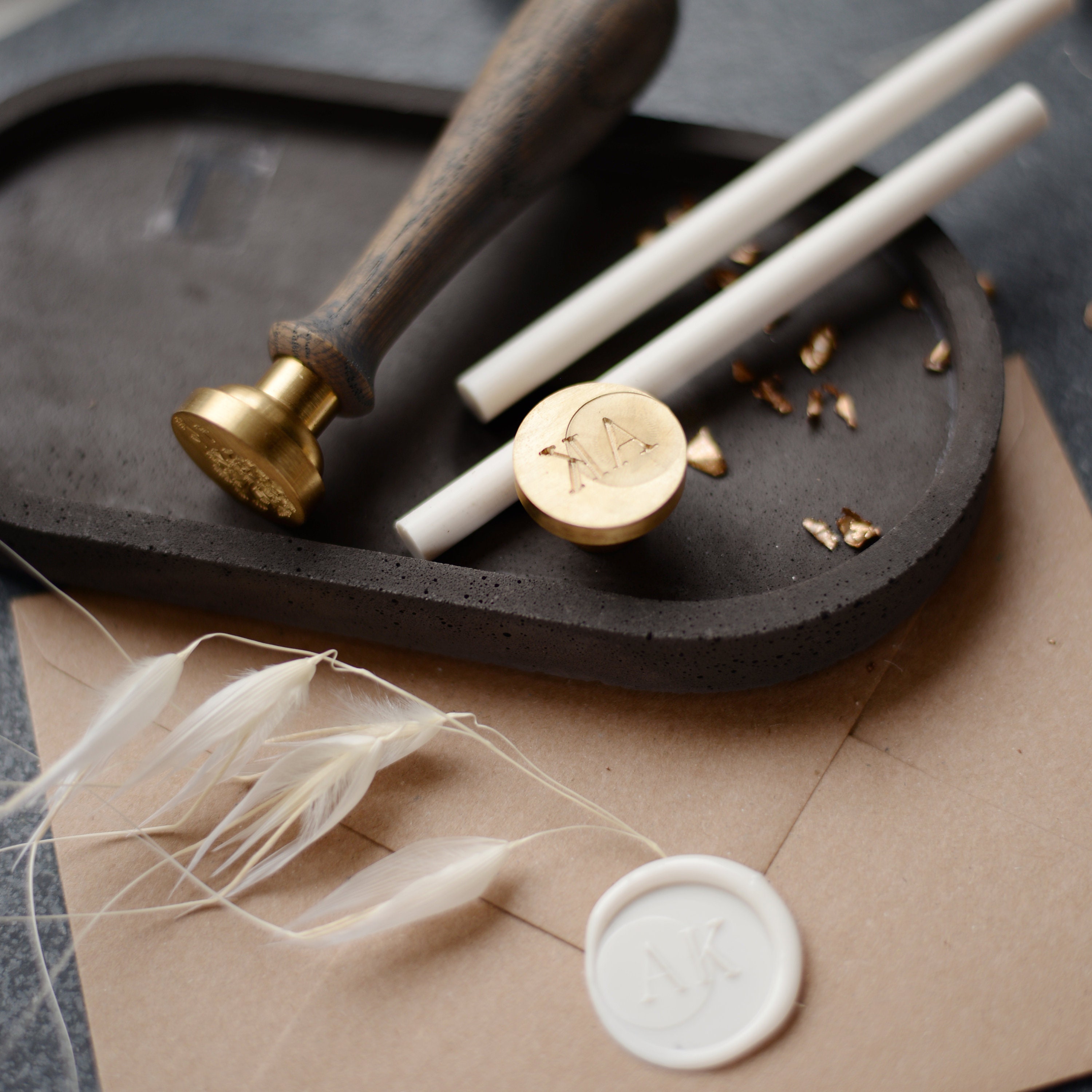 Minimalistic Personalised Wax Stamp designed in Multiple | Etsy