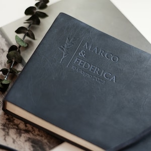 Customized Photo Album in Rustic Leather Covers // Customized - Etsy