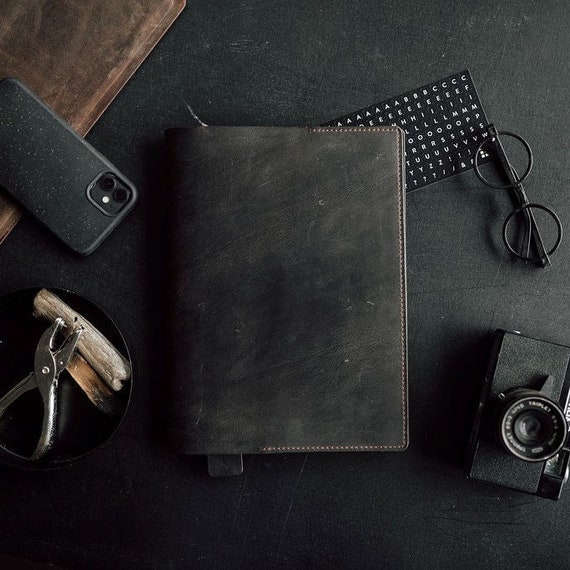 Moleskine Leather Covers / Rustic Customizable Leather - Etsy