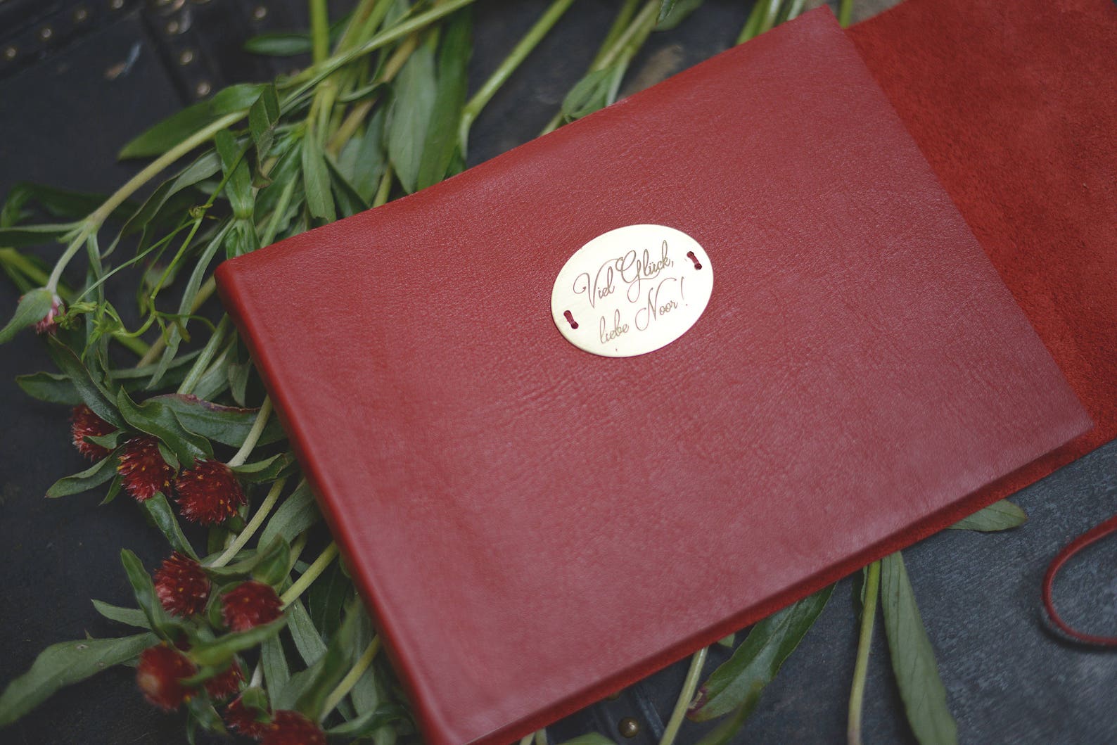 Customized Photo Album in Smooth Leather Covers // - Etsy