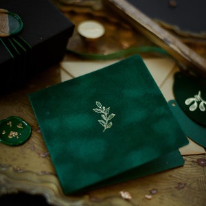 Luxurious Christmas Greeting Card / Velvet Card / Elegant Christmas ...