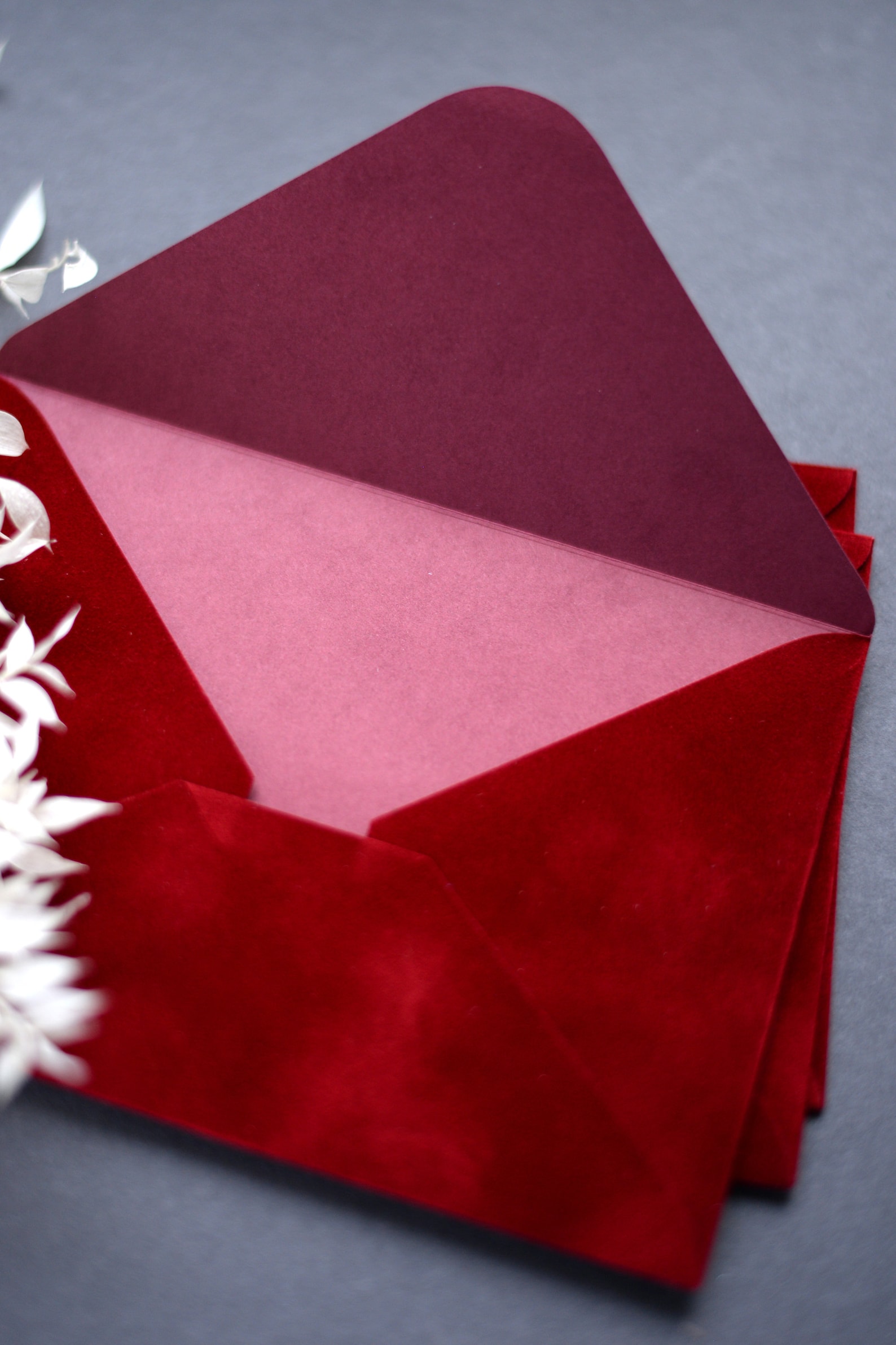 Velvet Envelope / Royal Red Velvet / Wedding Envelope / C6 - Etsy