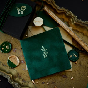 Luxurious Christmas Greeting Card / Velvet Card / Elegant Christmas ...