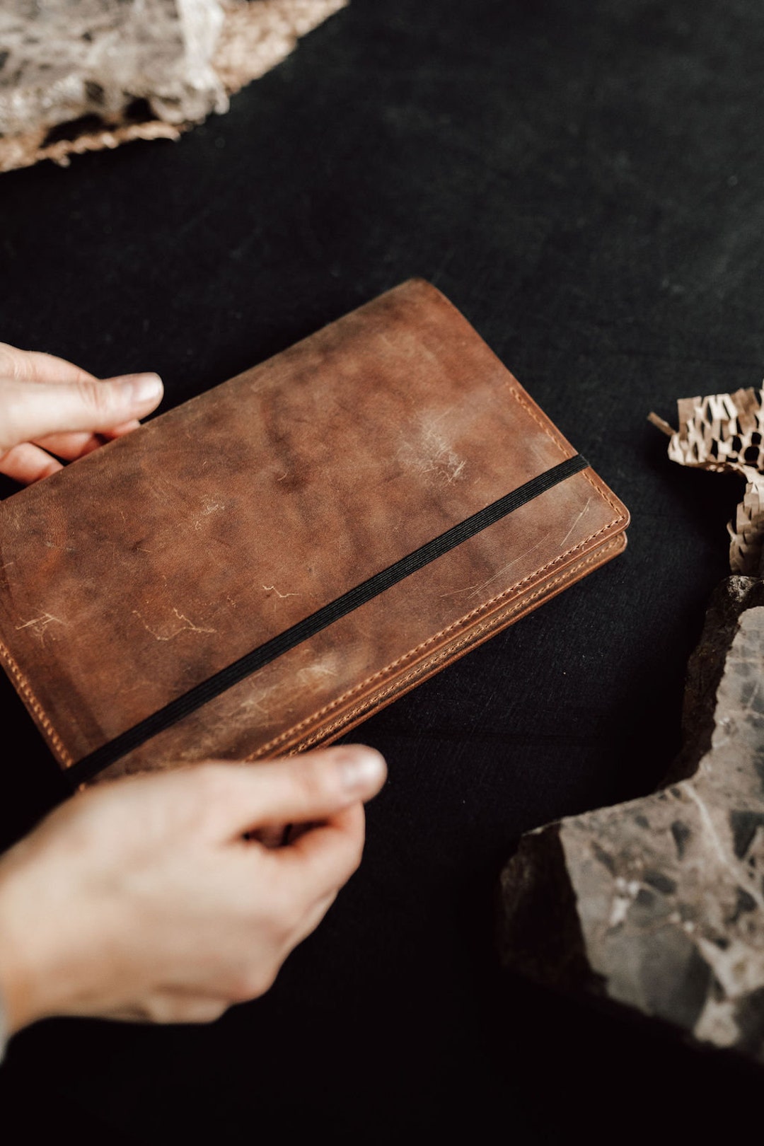 Moleskine Leather Covers / Rustic Customizable Leather Notebook ...