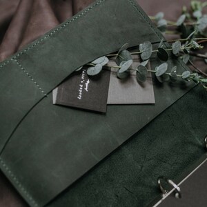 Customizable Rustic Leather Notebook With Refill // Notebook Journal A5 ...