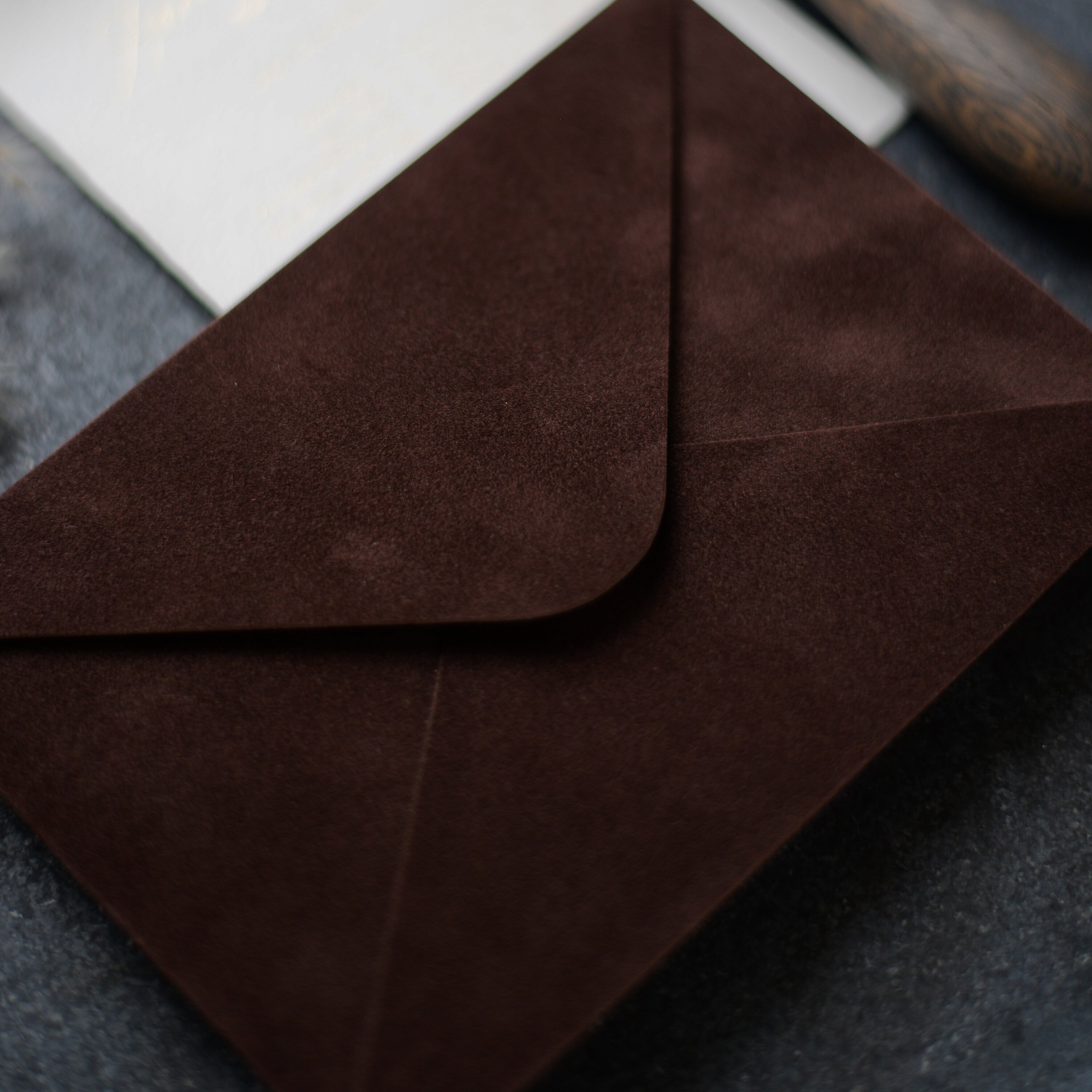 Chocolate Velvet Envelopes: Sample Pack of 3 / Wedding | Etsy