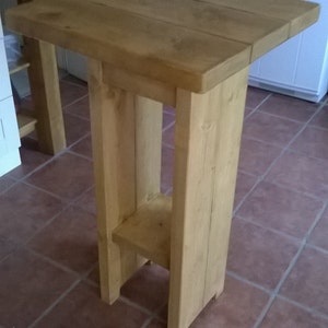 New Rustic Cafe Style Breakfast Bar Table/kitchen Table 039 - Etsy