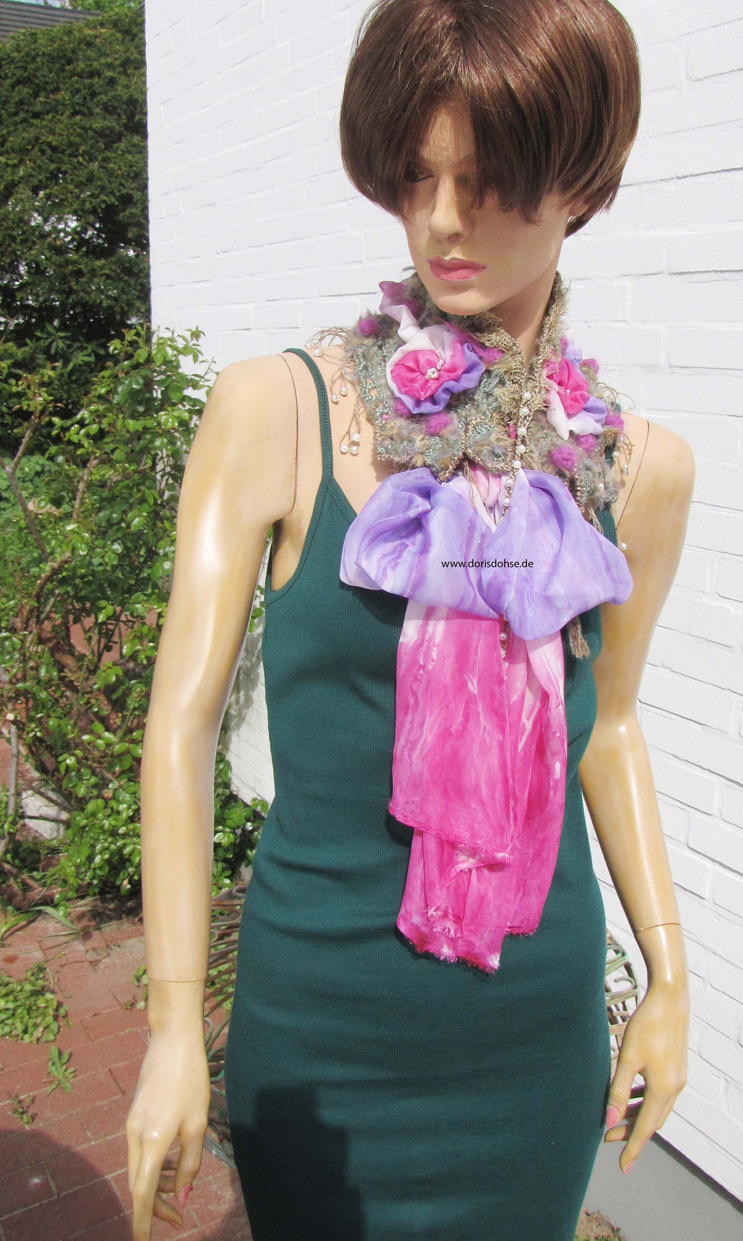 Crocheted Fragrant Bohemian Tribal Fairy Scarf Exceptional Rarity ...