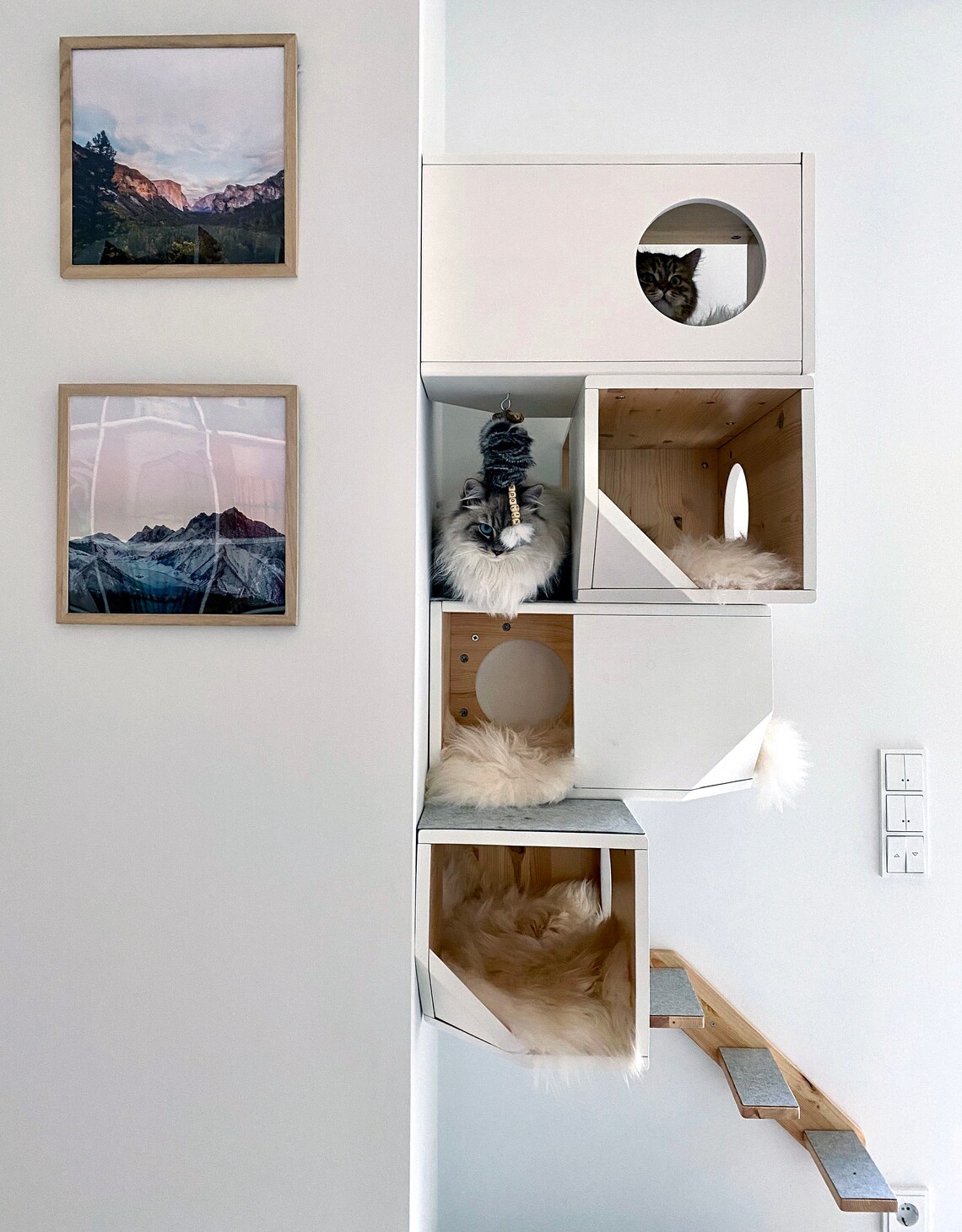 White Modular Cat House - Etsy
