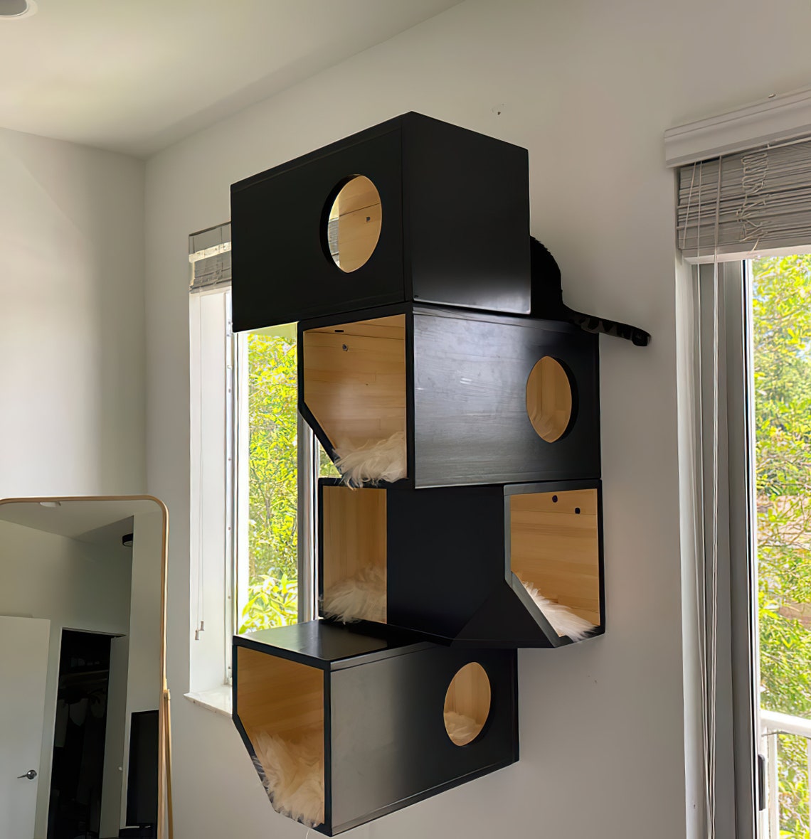 Black Catissa, Modular Cat House - Etsy UK