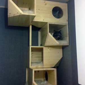 Wooden Modular Cat House - Etsy