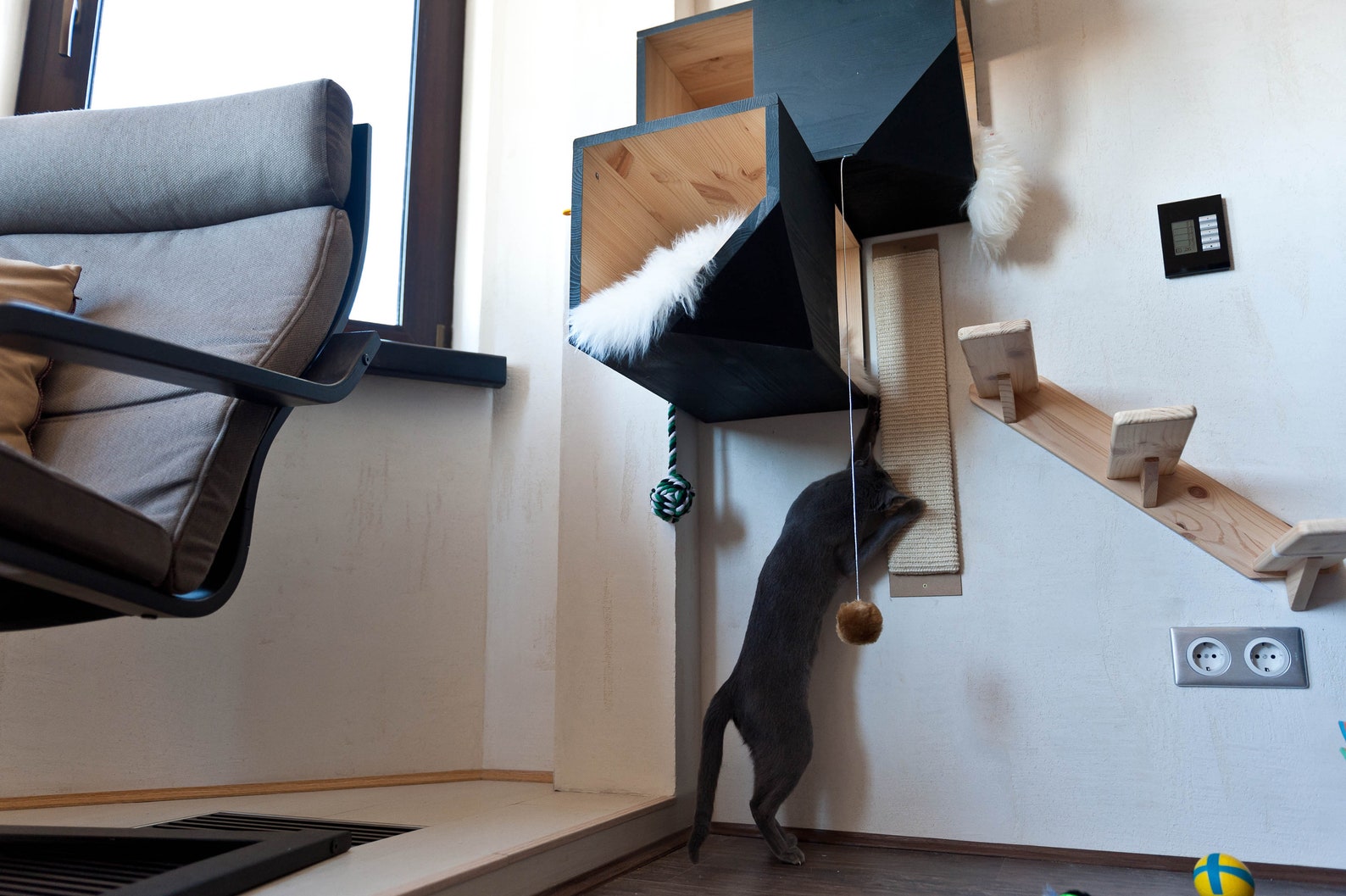 Black Catissa, Modular Cat House - Etsy