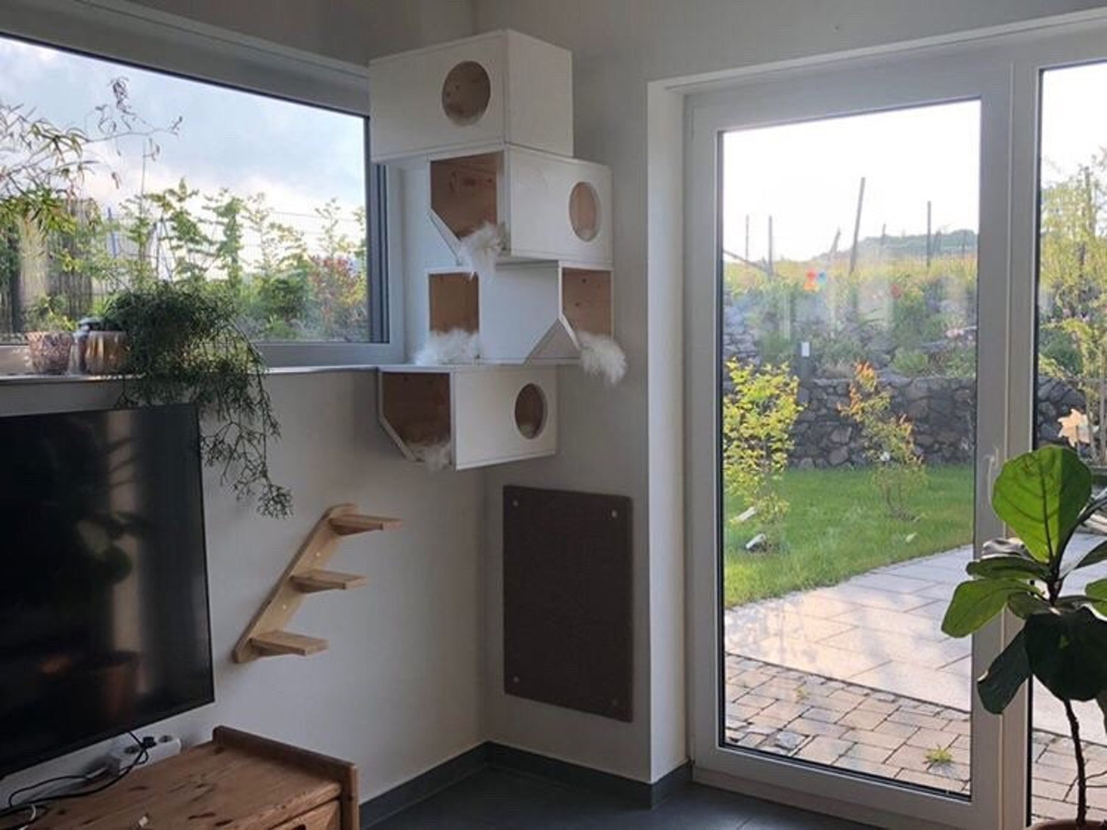 White Modular Cat House - Etsy