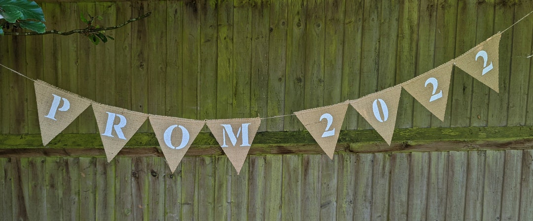 PROM 2025 Graduation Bunting Banner Garland Flags School Leave - Etsy